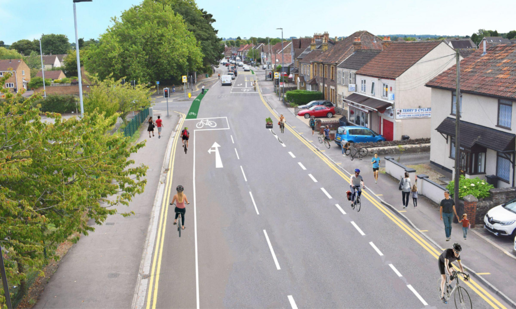New cycle lanes for Yate commuter route to improve safety and encourage ...