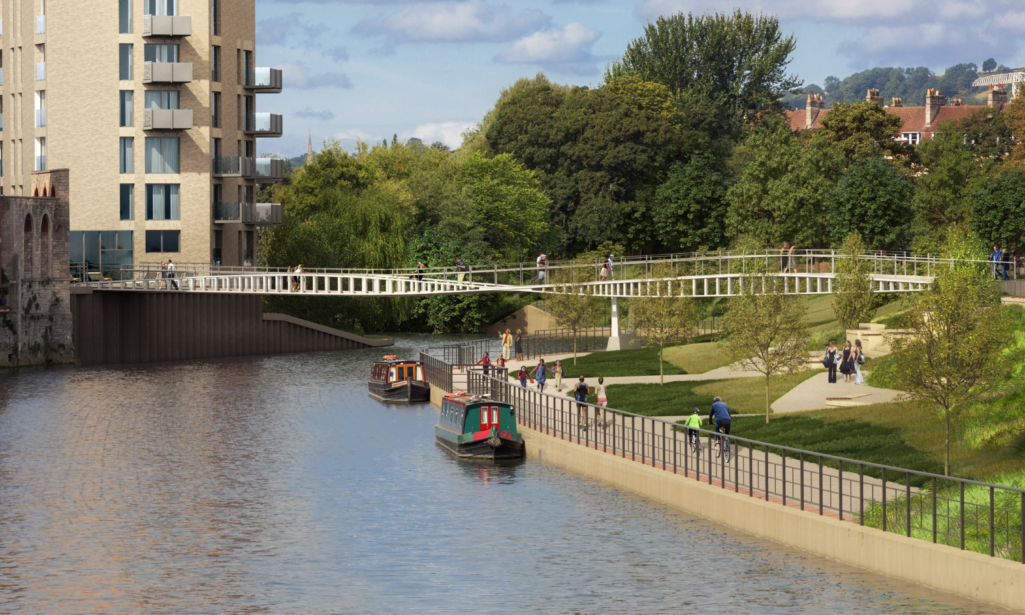 Bath Quays Bridge superstructure to be installed - Better By Bike